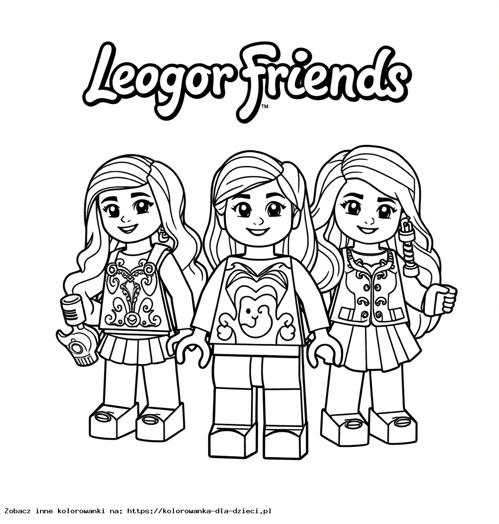 Kolorowanka Lego Friends Darmowe Kolorowanki Do Druku